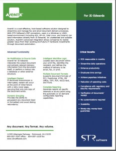 AventX-JDE-Data-Sheet | STR Software