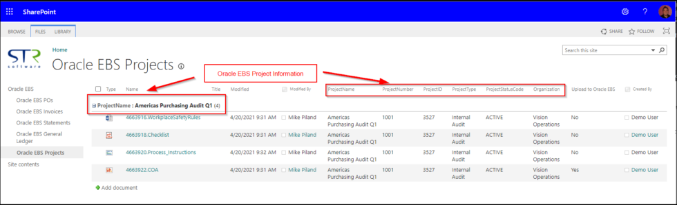 Migrate Oracle EBS Projects Attachments to SharePoint | STR Software